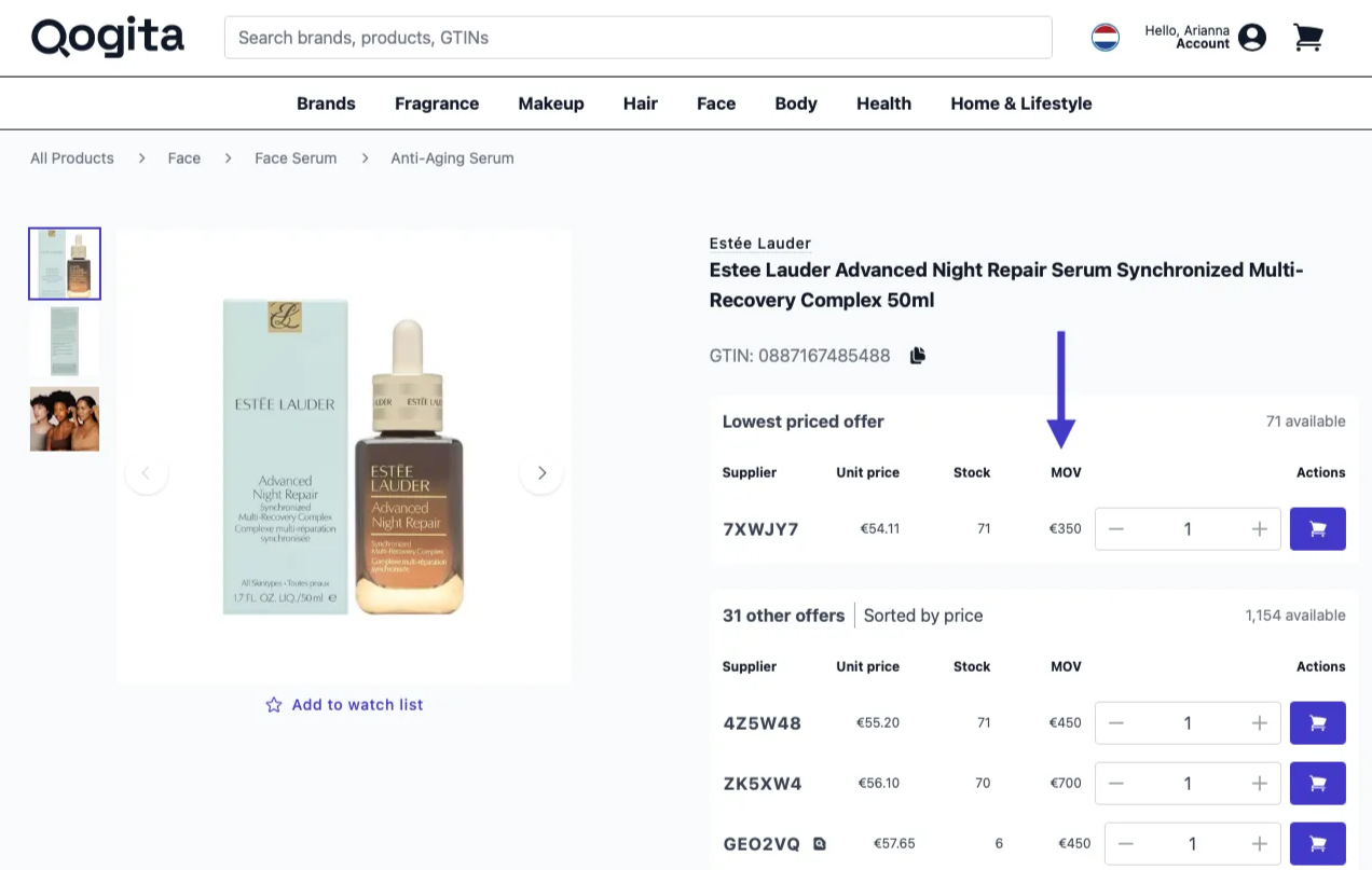 Do you have a minimum order value (MOV) or quantity (MOQ)?